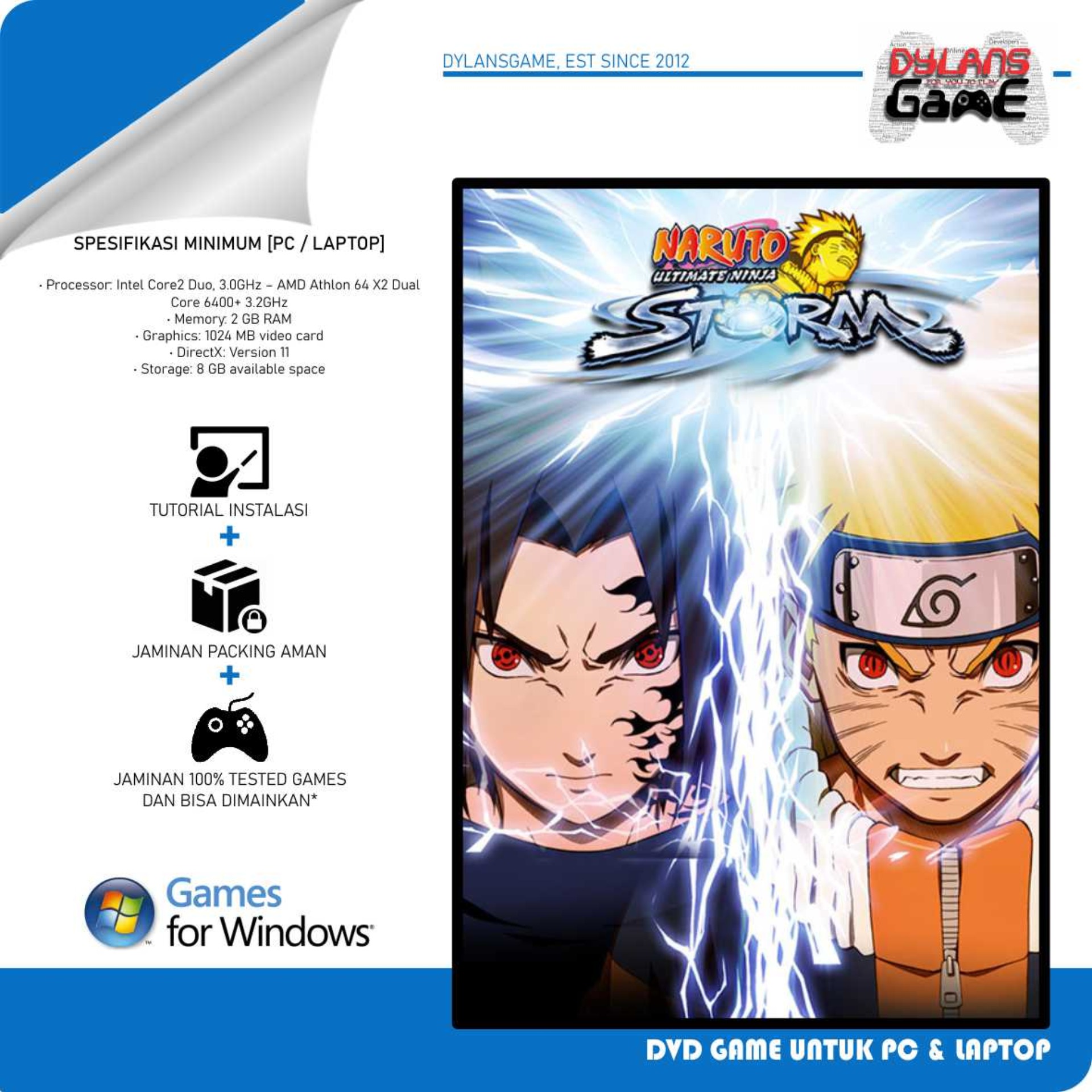 Naruto Ultimate Ninja Storm PC - Kaset Game PC - Game Laptop | Lazada ...