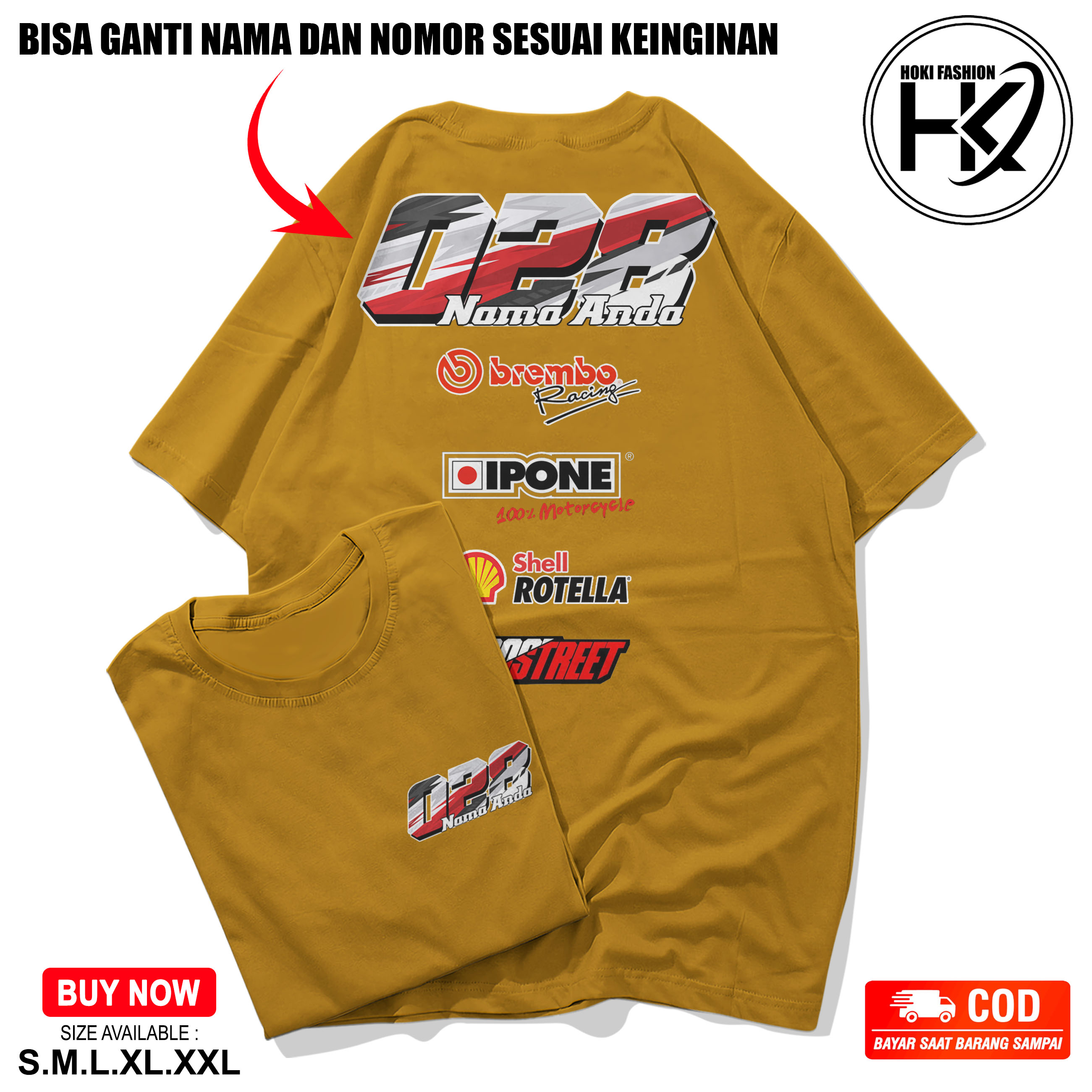 KAOS RACING COSTUM BISA TAMBAH NAMA DAN NOMOR SESUAI KEINGINAN KAOS ...