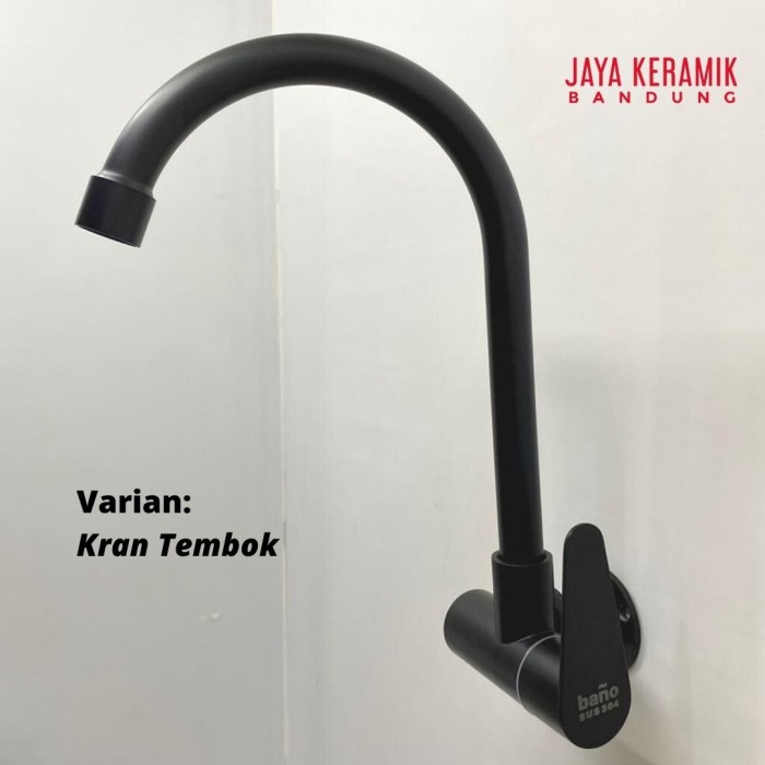Kran Sink Tembok | Kran Sink Meja | Kran Sink Hitam Bano | Lazada Indonesia