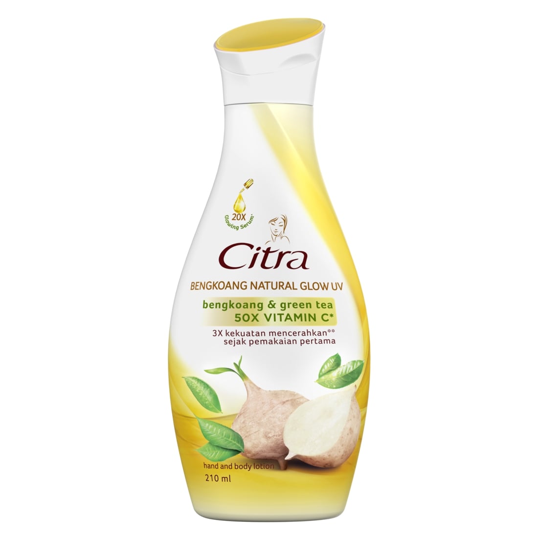 Citra Hand Body Lotion Bengkoang Green Tea Natural Glow Uv 210Ml ...