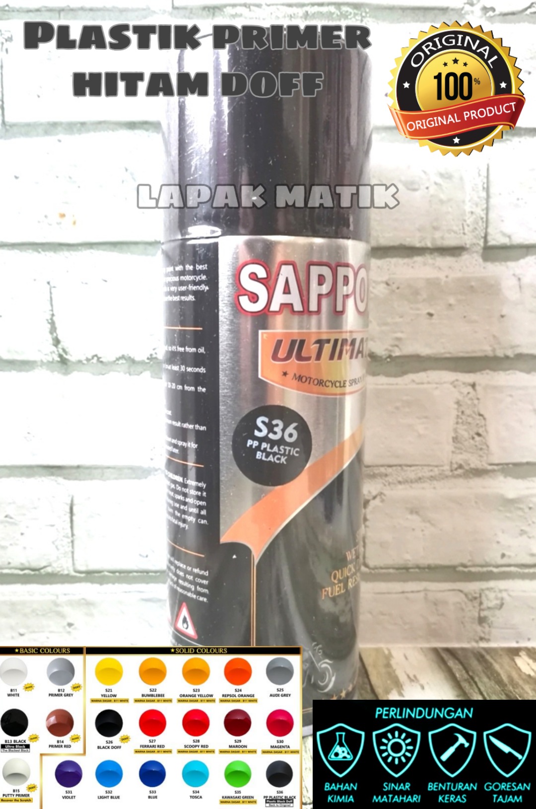 Pilok Sapporo Ultimate PP PLASTIK PRIMER BLACK S36 400ML | Lazada Indonesia
