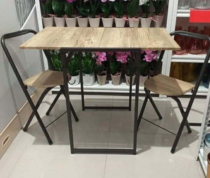 meja makan informa lazio table set 2 kursi kafe meja makan minimalis ...