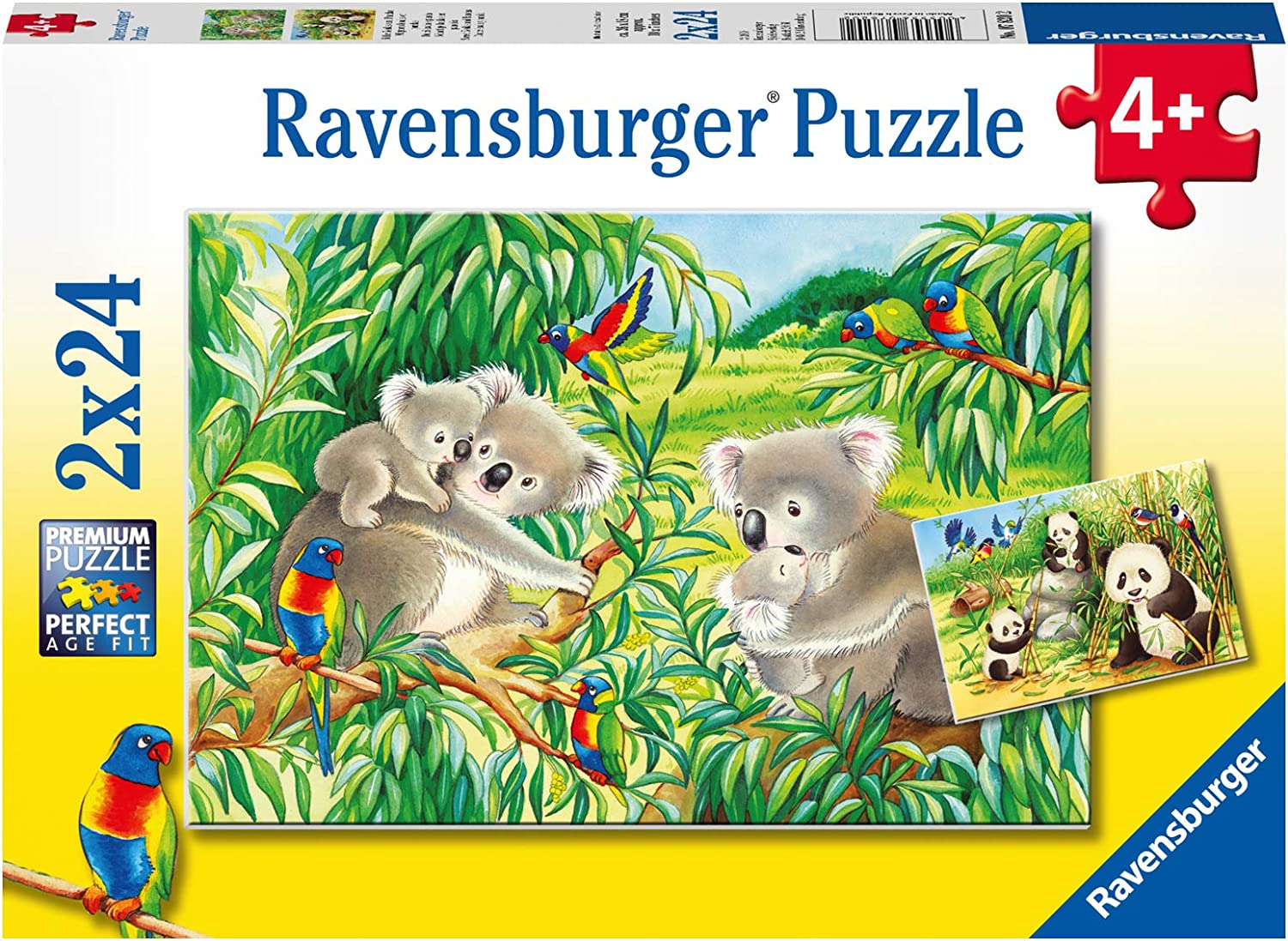 Ravensburger Puzzle Koala 2x24 Original Premium Puzzle Edukasi Lazada