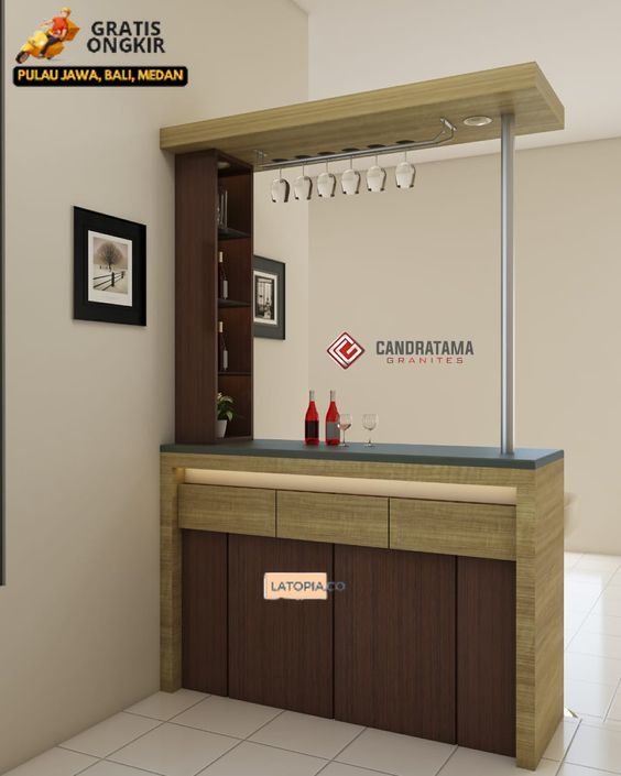 Meja Bar Minimalis Set Elmira | Lazada Indonesia