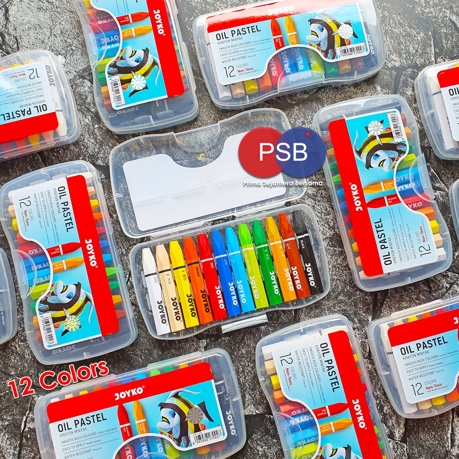 Crayon / Krayon Titi Joyko oil pastel 12 warna | Lazada Indonesia