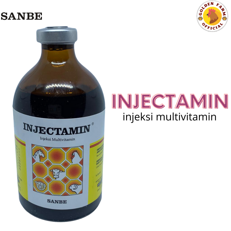 INJECTAMIN 100 ml Injeksi - Multivitamin Lengkap Untuk Hewan Ternak ...