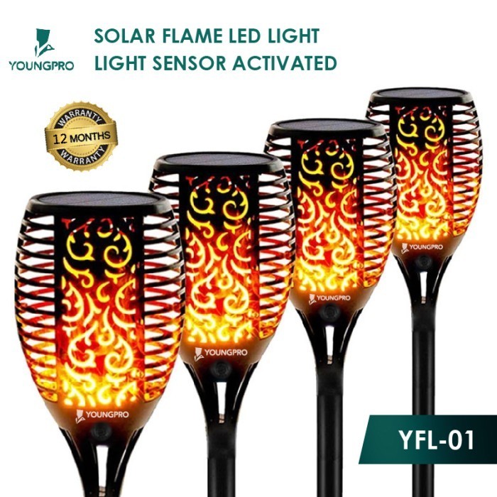 GARANSI 1 TAHUN/LAMPU TAMAN/LAMPU HIAS/DEKORASI TAMAN OBOR SOLAR PANEL ...