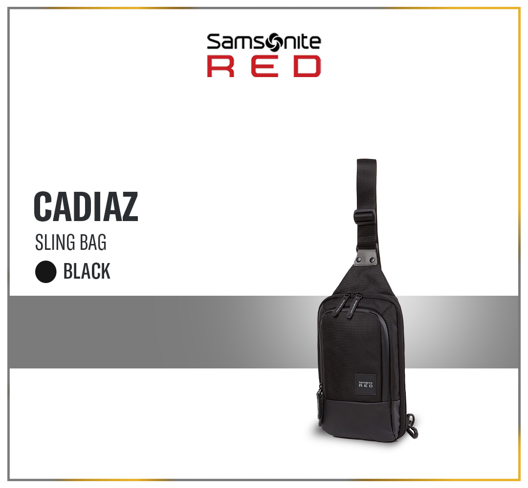 Samsonite Red Label Cadiaz Sling Bag - Black | Lazada Indonesia