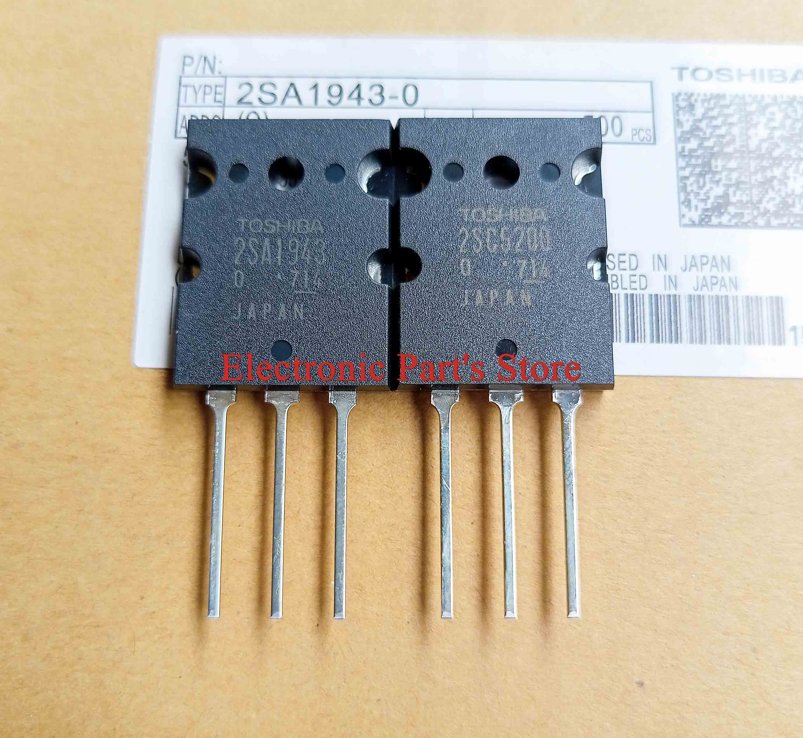 1 SET TRANSISTOR TOSHIBA 2SA1943 2SC5200 SERI 714 ORIGANAL JAPAN TIDAK NEMPEL MAGNET | Lazada ...