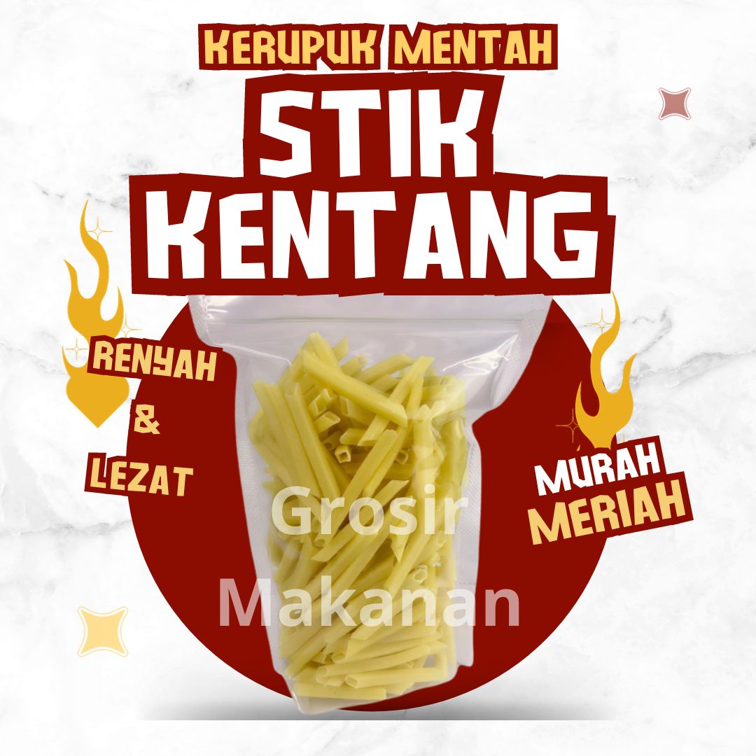 Stik Kentang 5 cm / Kerupuk Kentang Potato Stick Mentah / Halal ...