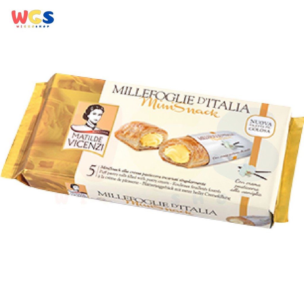 Biskuit Matilde Vicenzi Millefoglie D'Italia Mini Puff Vanilla Cream ...