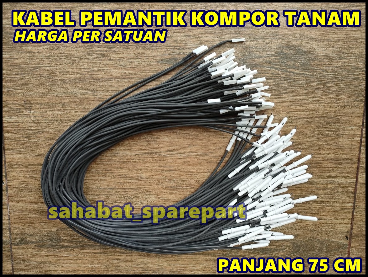 KABEL PEMANTIK KOMPOR TANAM LISTRIK DENGAN JARUM PANJANG 75 CM | Lazada ...