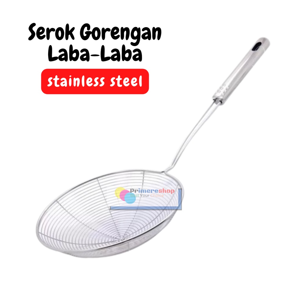 Serokan Gorengan Stainless Stell Laba-Laba Besar / Tirisan Minyak ...