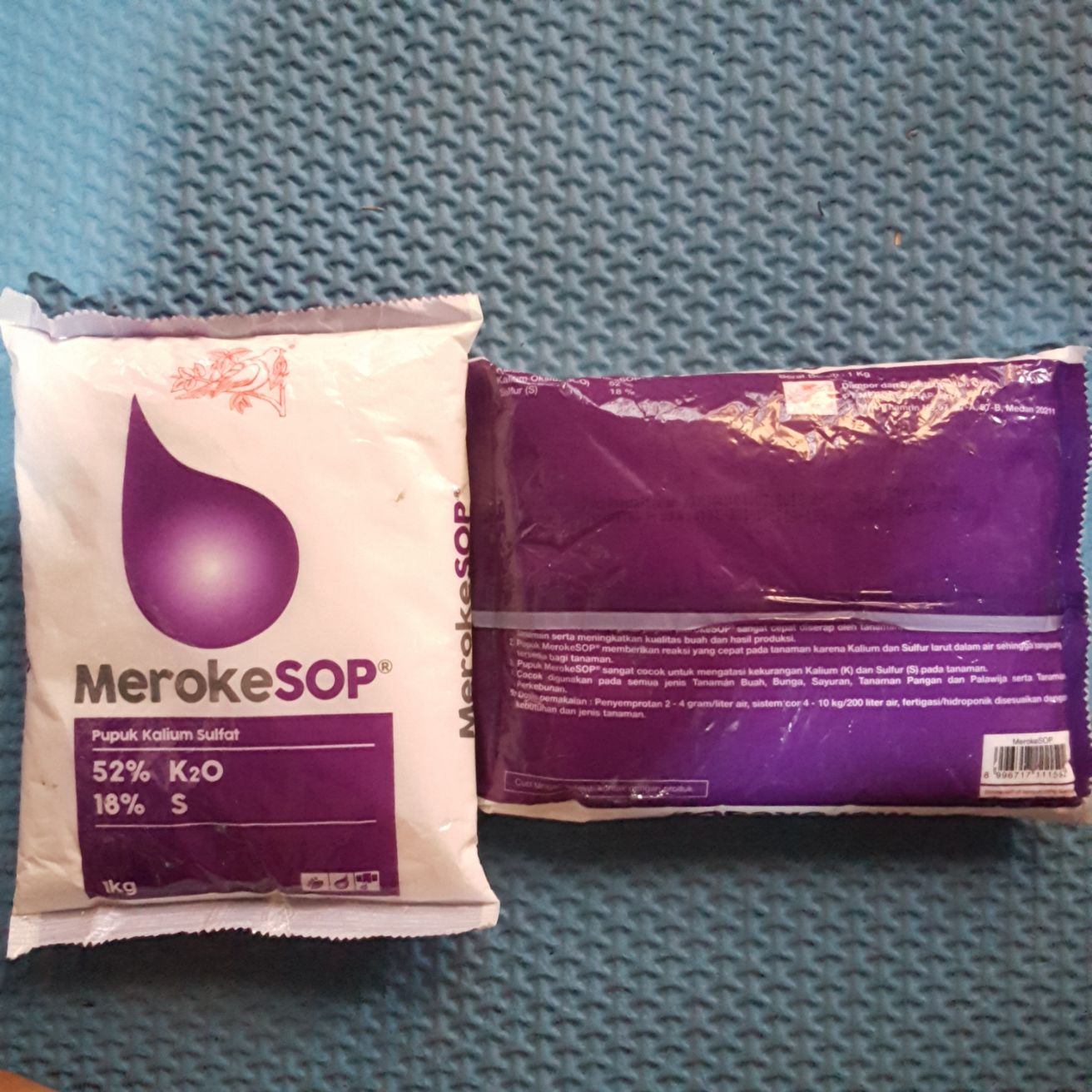 Pupuk Meroke SOP 1KG Pupuk Kalium Sulfat Hidroponik Grade | Lazada ...