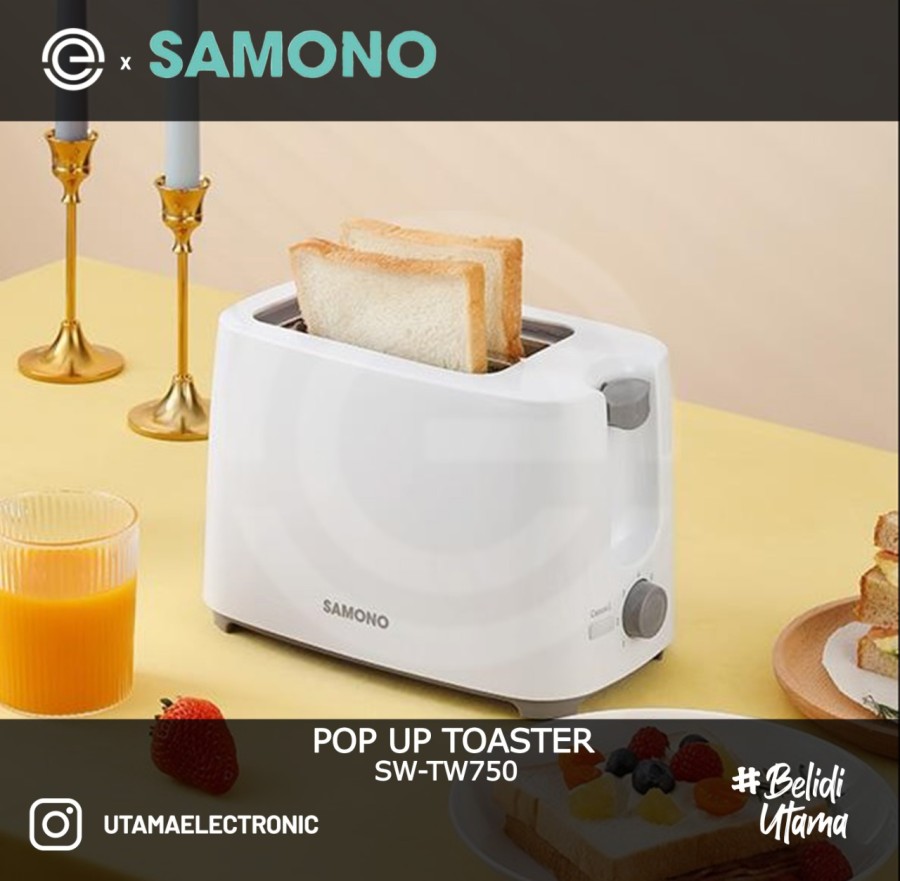 SAMONO Pop Up Toaster / Pemanggang Roti - SW - TW750 | Lazada Indonesia