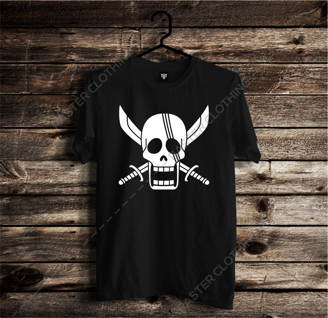 Kaos Tshirt Anime One Piece Bajak Laut Akagami Shanks Jolly Roger ...