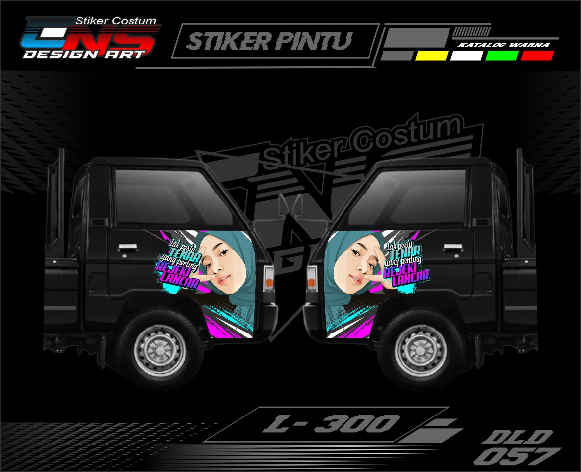 Sticker Stiker Pintu Mobil Pick Up Mitsubishi L300 Sticker Stiker Print ...