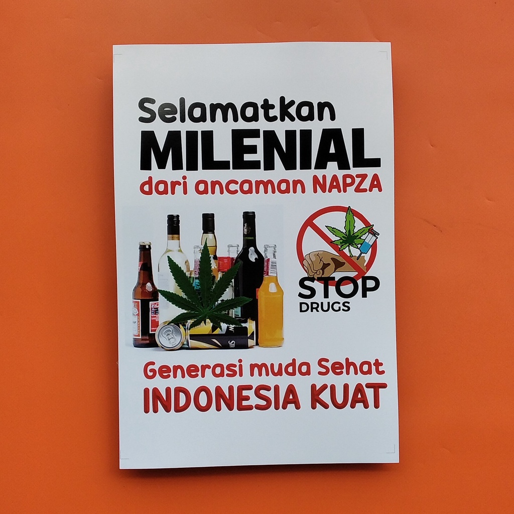 Poster Stop Napza - Poster Stop Drugs - Poster Selamatkan Anak dari ...