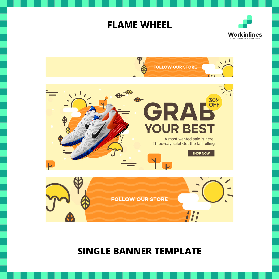 WORKINLINES - Desain Toko - Flame Wheel Themes - Single Banner + Header ...
