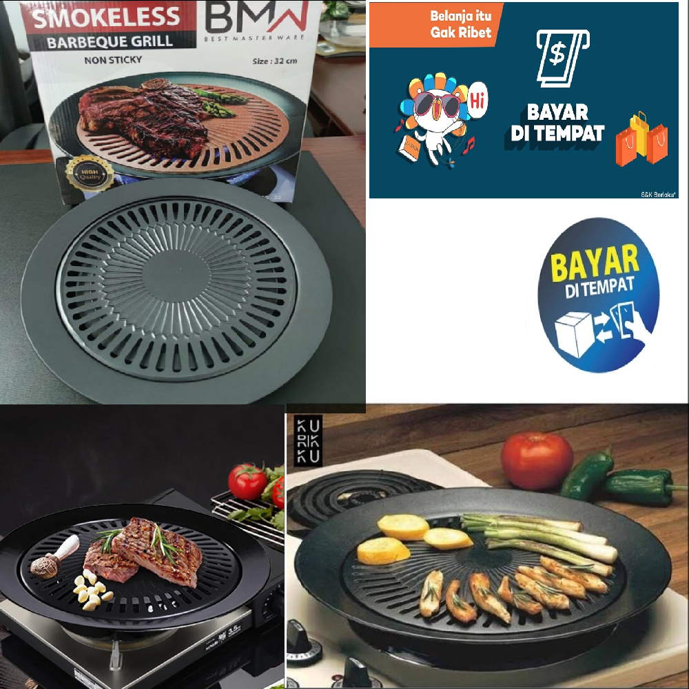 Alat panggangan Portable Korean BARBEQUE Ukuran 32 CM / Pangganan ...