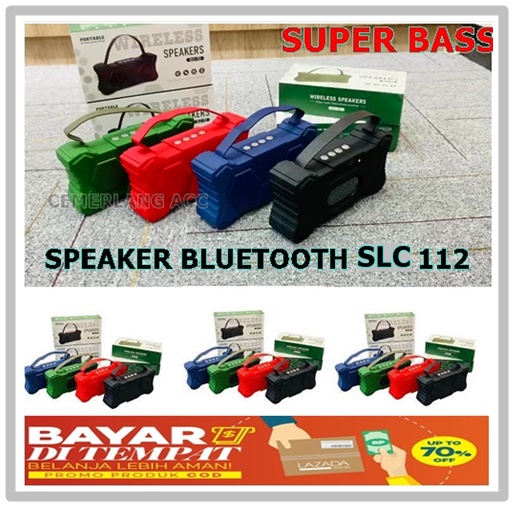 Speaker bluetooth SLC 112 big bass Unik Audio musik | Lazada Indonesia