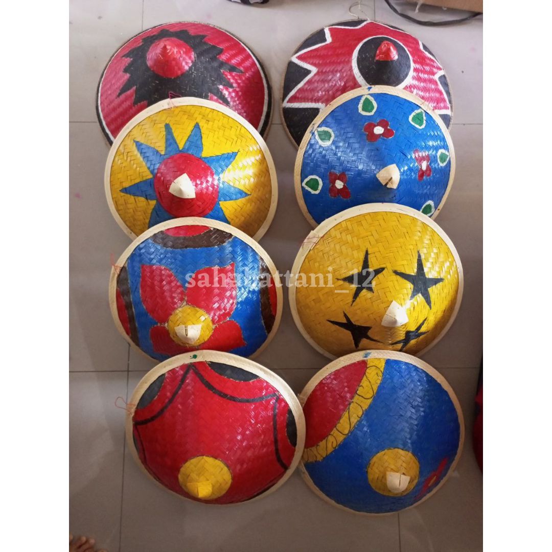 CAPING ANYAMAN BAMBU, TOPI CAPING LUKIS ANAK, CAPING PETANI ANAK ...