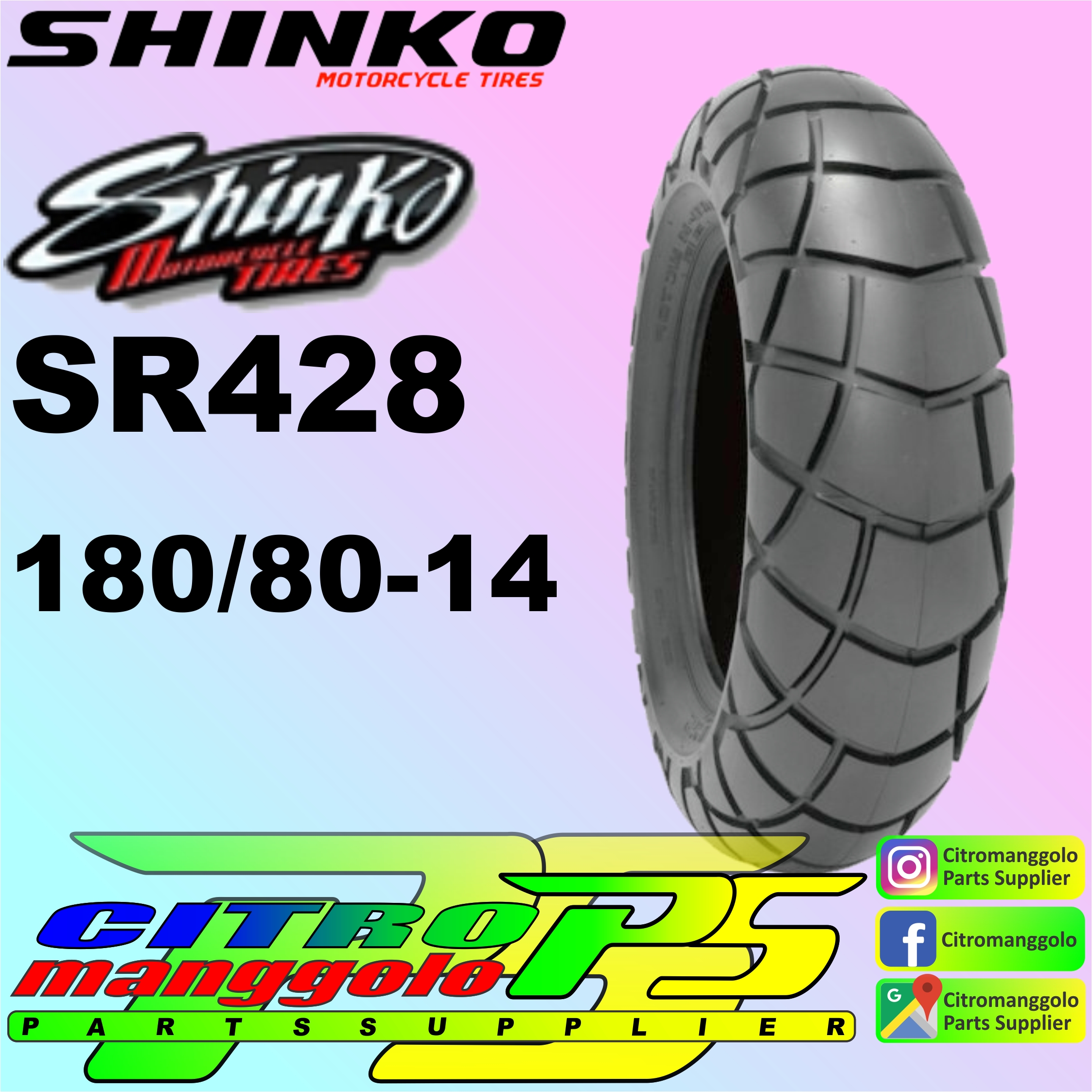 Ban 180/80-14 Shinko SR428 Big Block | Lazada Indonesia