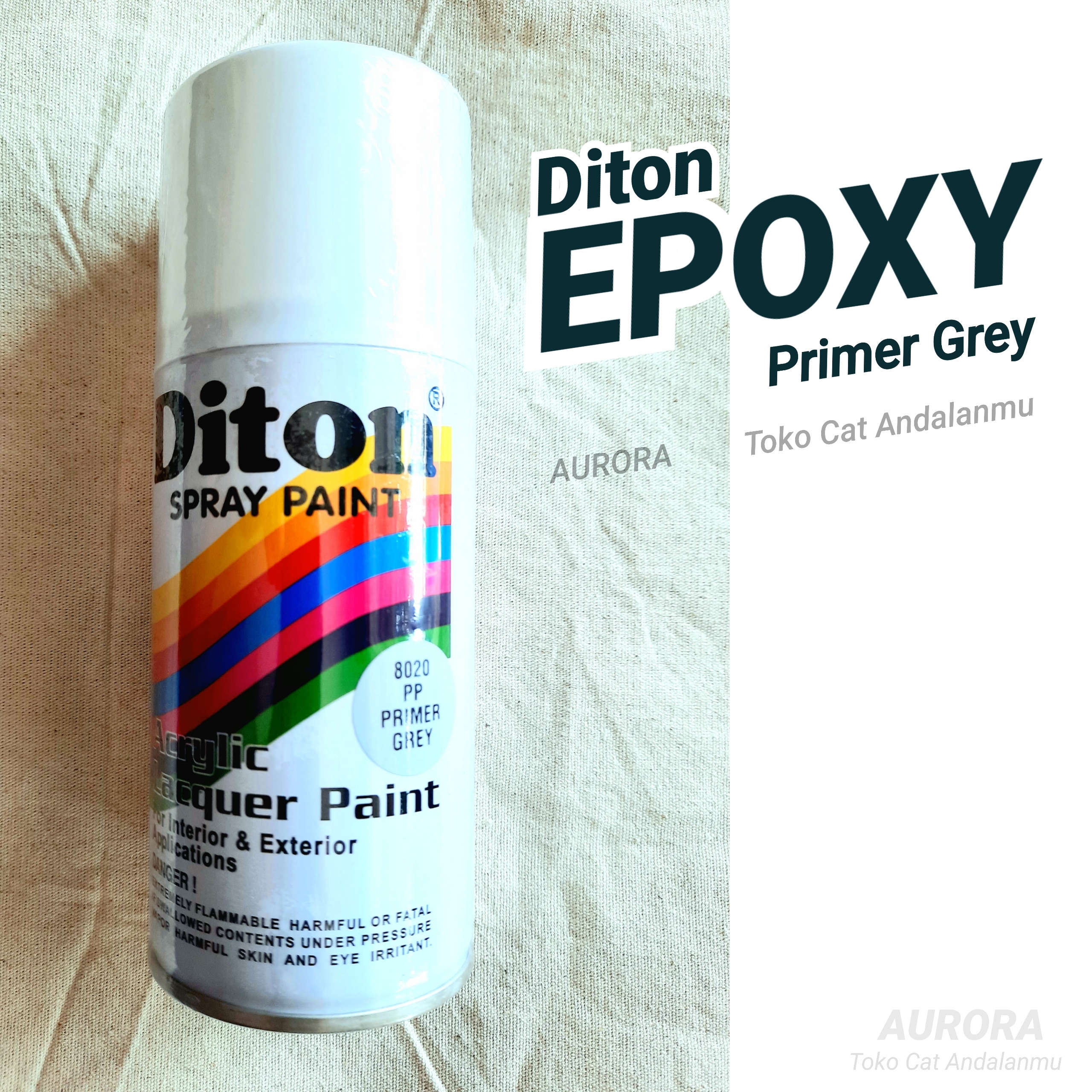 Pilox Diton Epoxy Primer Grey 8020 Poksi Foksi Foxy Foksy Epoksi Efoksy ...