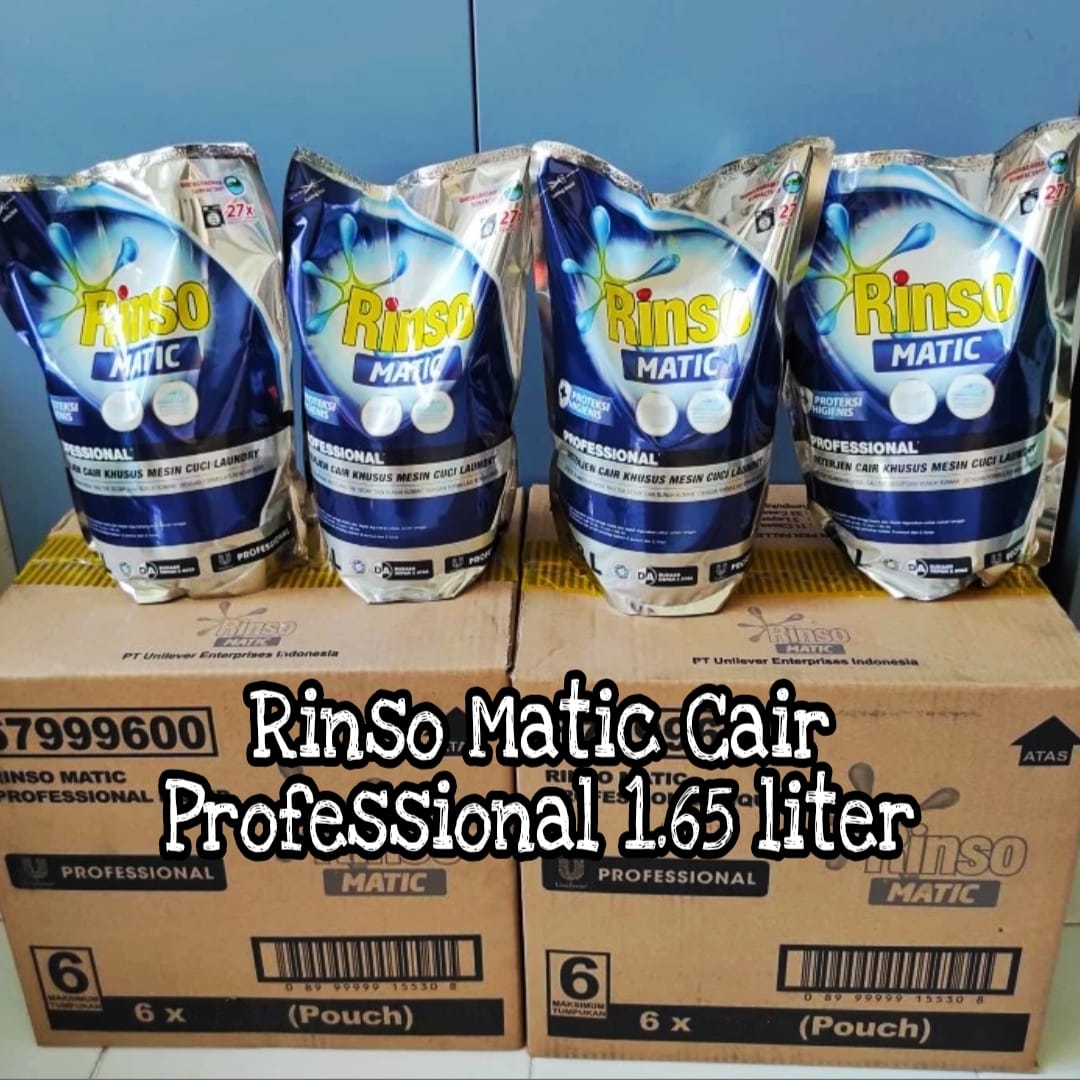EL STORE Rinso Matic Professional Detergen Deterjen Cair Laundry 1.65 ...