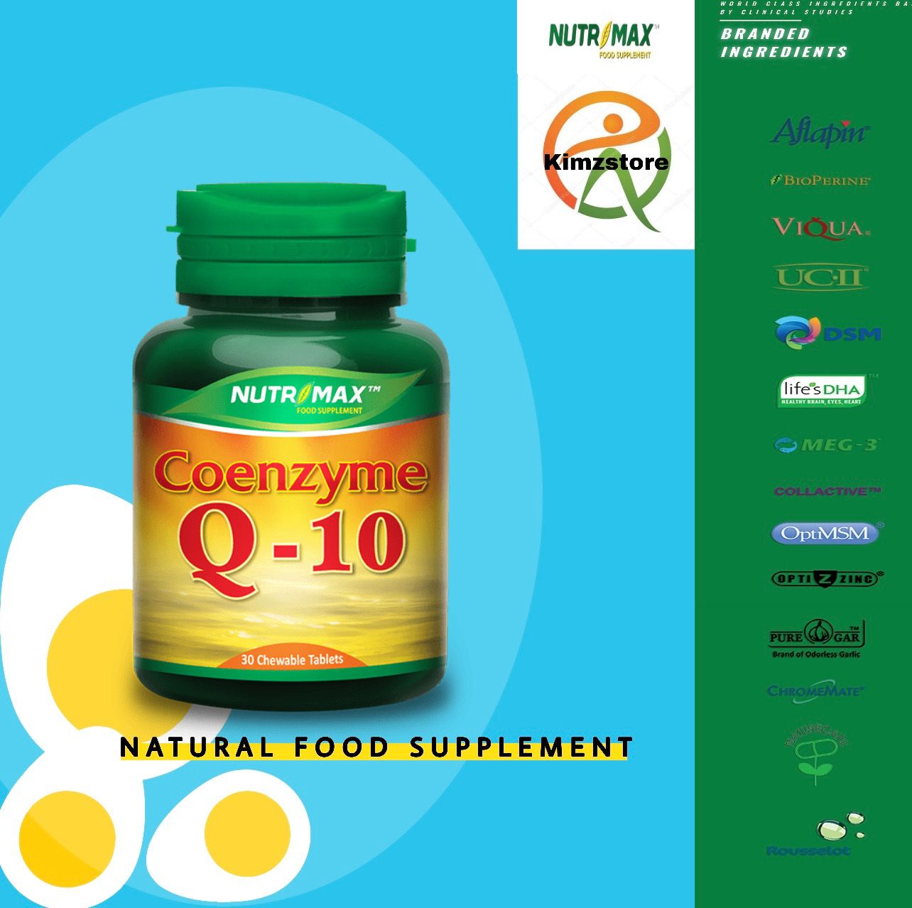 Nutrimax Coenzyme Q-10 30 Chewable Tablet / Vitamin jantung ...