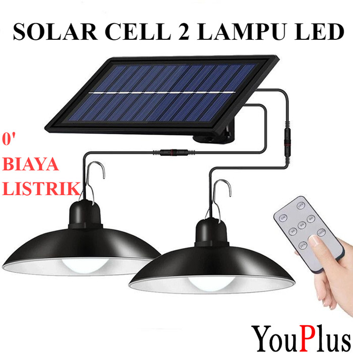Lampu Taman Tenaga Surya Gantung LED Solar Lamp Outdoor Indoor LAMPU ...