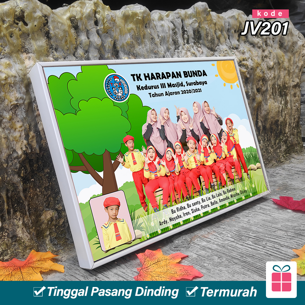 Paket Cetak Frame Foto Vandel Fiber Box Wisuda, Perpisahan Kelas ...