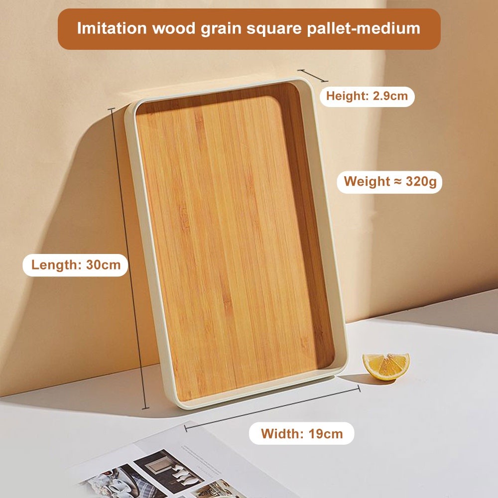 Wooden Tray Jati Belanda Rectangle Tray Tatakan Aesthetic Persegi ...