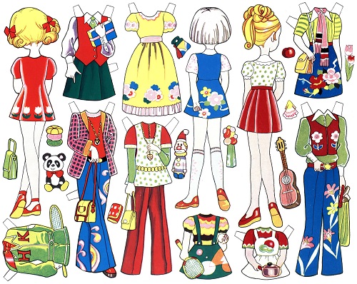 BP Jadul Vintage Bongkar Pasang Baju Bajuan Paper Doll Reprint | Lazada ...