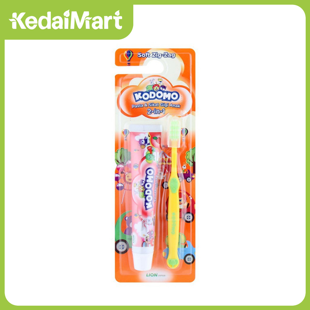 Kodomo Pasta dan Sikat Gigi 2in1 Zig Zag Pcs | Lazada Indonesia