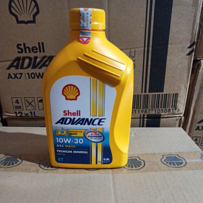 Oli Motor Shell Advance AX5 Matic 10w 30 800ml Original | Lazada Indonesia
