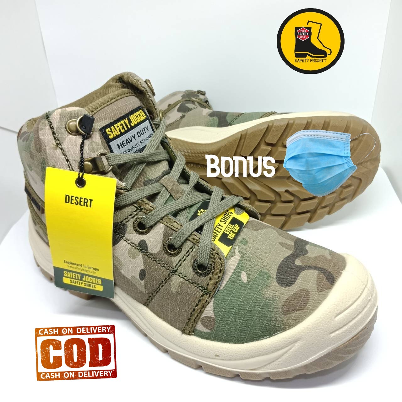 SEPATU SAFETY JOGGER SAFETY SHOES DESERT MULTI -S1P | Lazada Indonesia