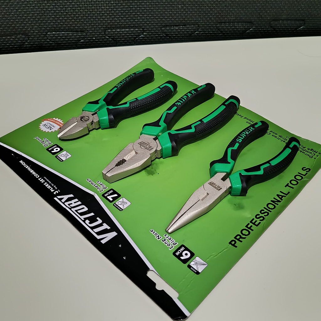 PROMOO!!!Model Tekiro Paket Tang Kombinasi-Potong-Lancip Set VICTORY Tang Set 3 Pcs/TANG paket ...