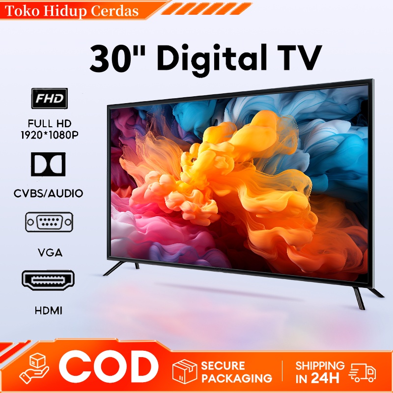 BISA COD Hancdon mini tv room murah promo LED Digital TV 30 inch ...