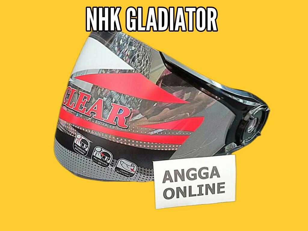 Kaca Helm NHK Gladiator, Kaca Helm Clear NHK Gladiator | Lazada Indonesia