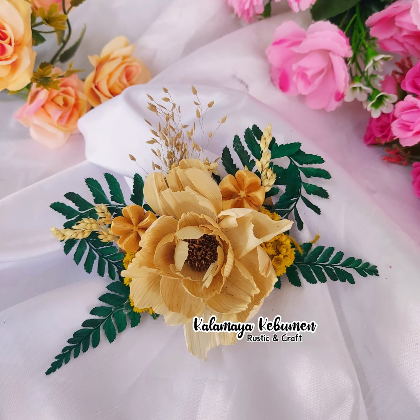 Charm Sudut Sprinkle Peony Rangkaian Bunga Hiasan Vas Guci Buket Bunga ...