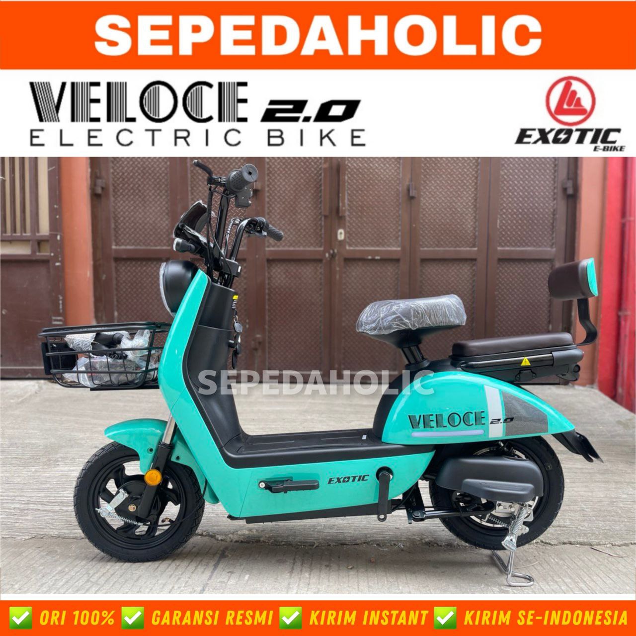 Sepeda Listrik EXOTIC VELOCE 2.0 / COOLTECH 5.0 500 Watt By Pacific Electric E Bike | Lazada ...