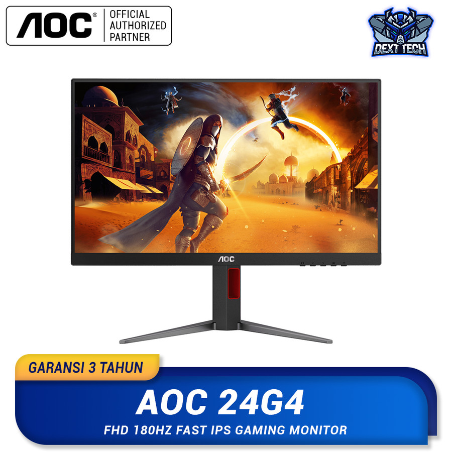 AOC 24G4 24" FHD 180Hz Fast IPS Gaming Monitor | Lazada Indonesia