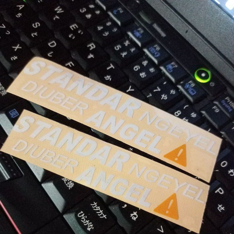 Stiker Standar Ngeyel Di Uber Angel Stiker cutting | Lazada Indonesia