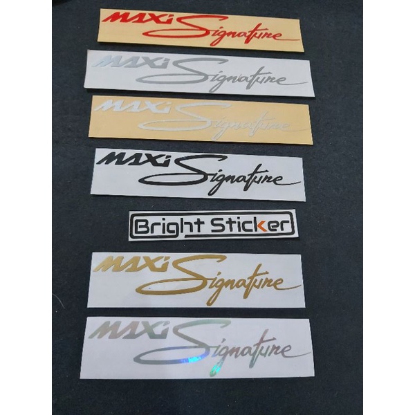 STICKER MAXI SIGNATURE CUTTING | Lazada Indonesia