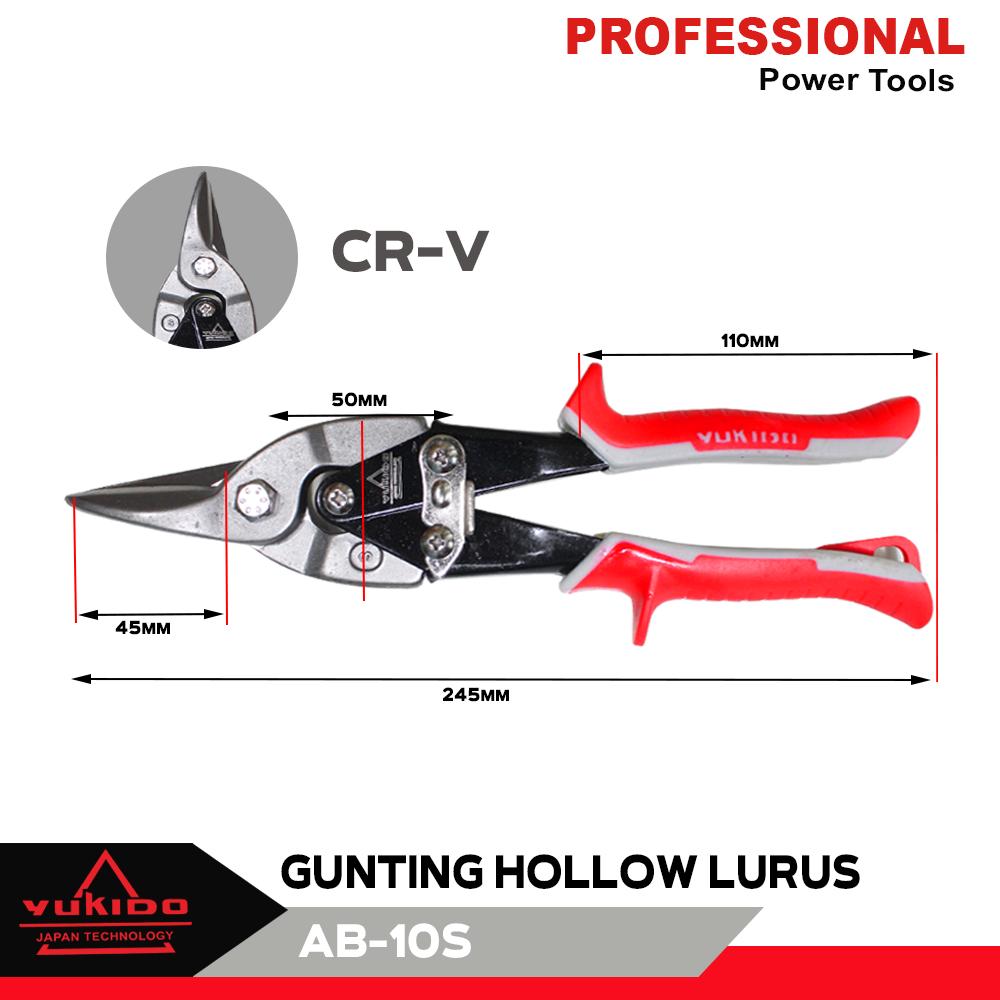 Gunting Hollow 10 Inch Baja Ringan Gunting Seng Aviation Snips TEKIRO ...
