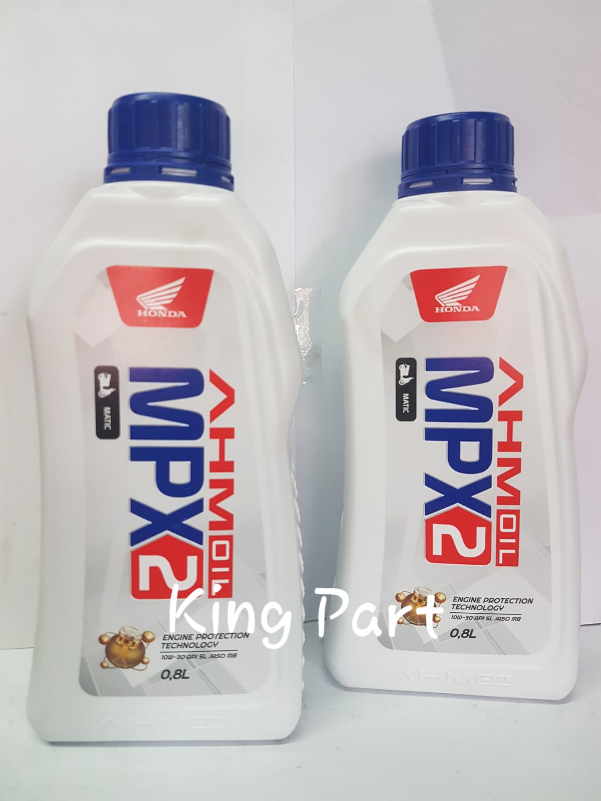 oli ahm matic mpx 2 0.8 liter khusus untuk matic honda mpx2 800 ml 10w 30 API SL JASO MB ...