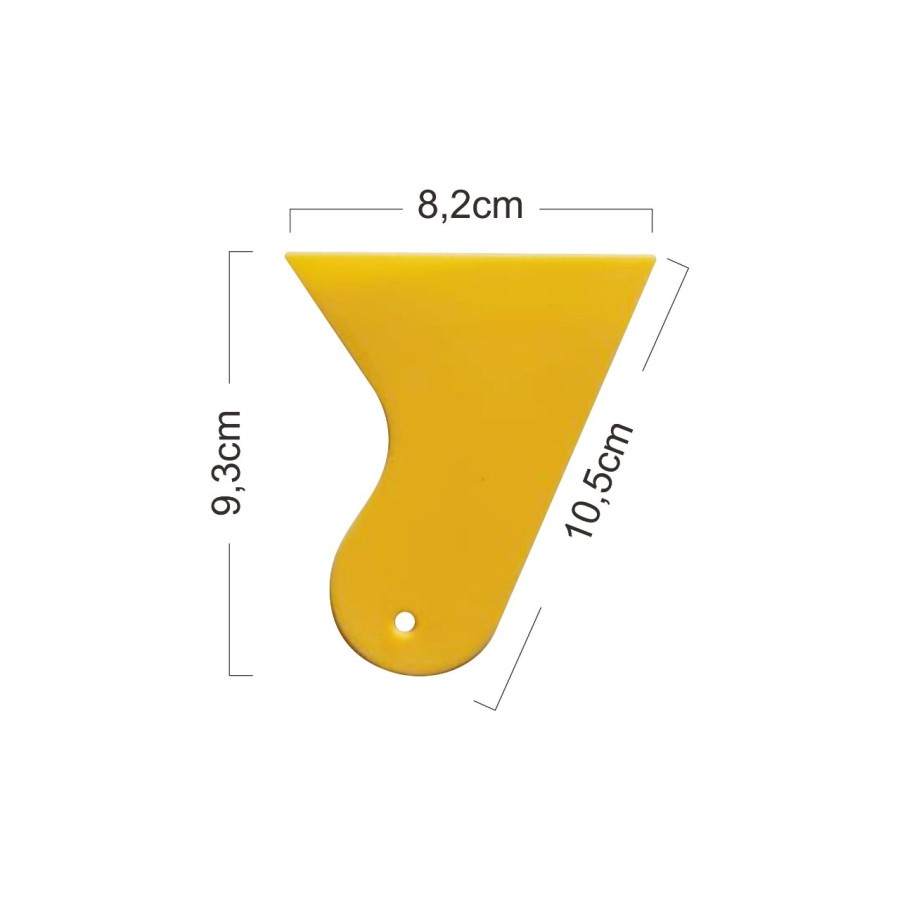 RAKEL KAPE SCRAPPER SEGITIGA ALAT BANTU PASANG STICKER KACA FILM ...