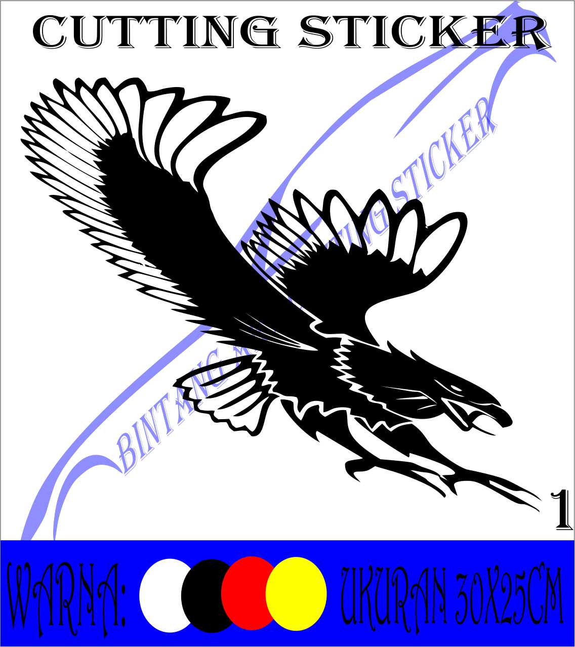 stiker mobil elang stiker gambar elang keren stiker mobil stiker kata ...