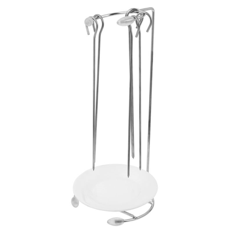 Vertical Skewer Rack Holder Set Stainless Steel BBQ Skewers Needle ...